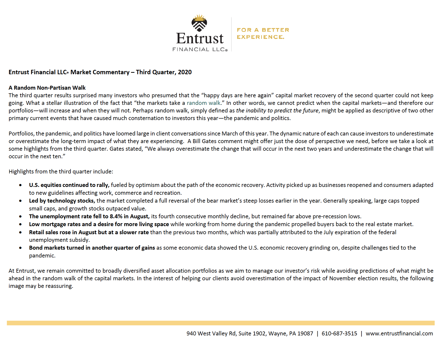 Market Commentary - Entrust Financial